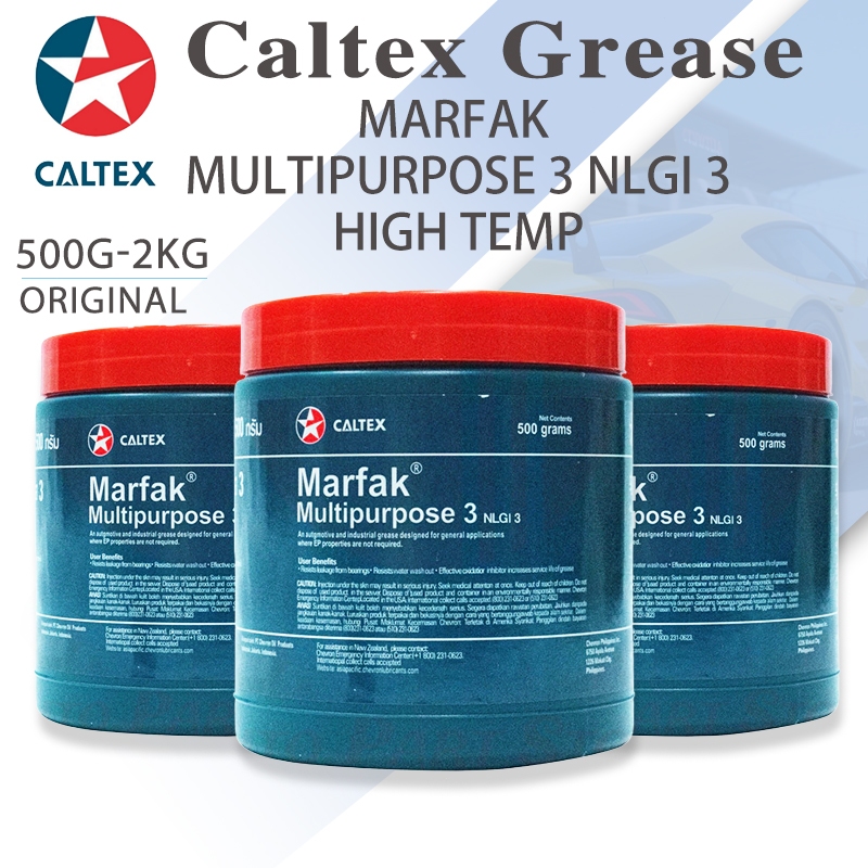 Caltex Grease Marfak Multipurpose NLGI3 500G 2kg For Bearing Car ...