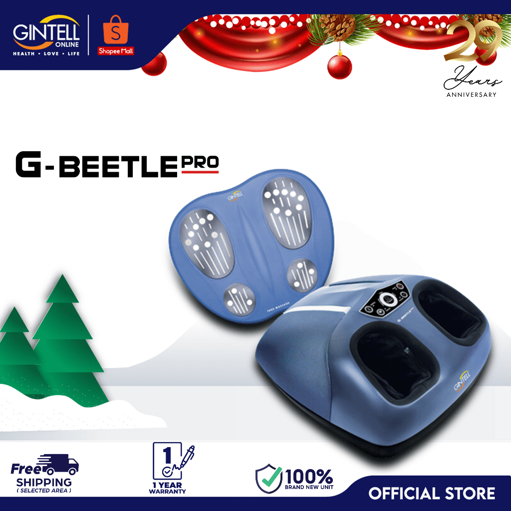 GINTELL G-Beetle Pro Foot Massager with Tens Pad - 40cm (L) x 35cm (W ...
