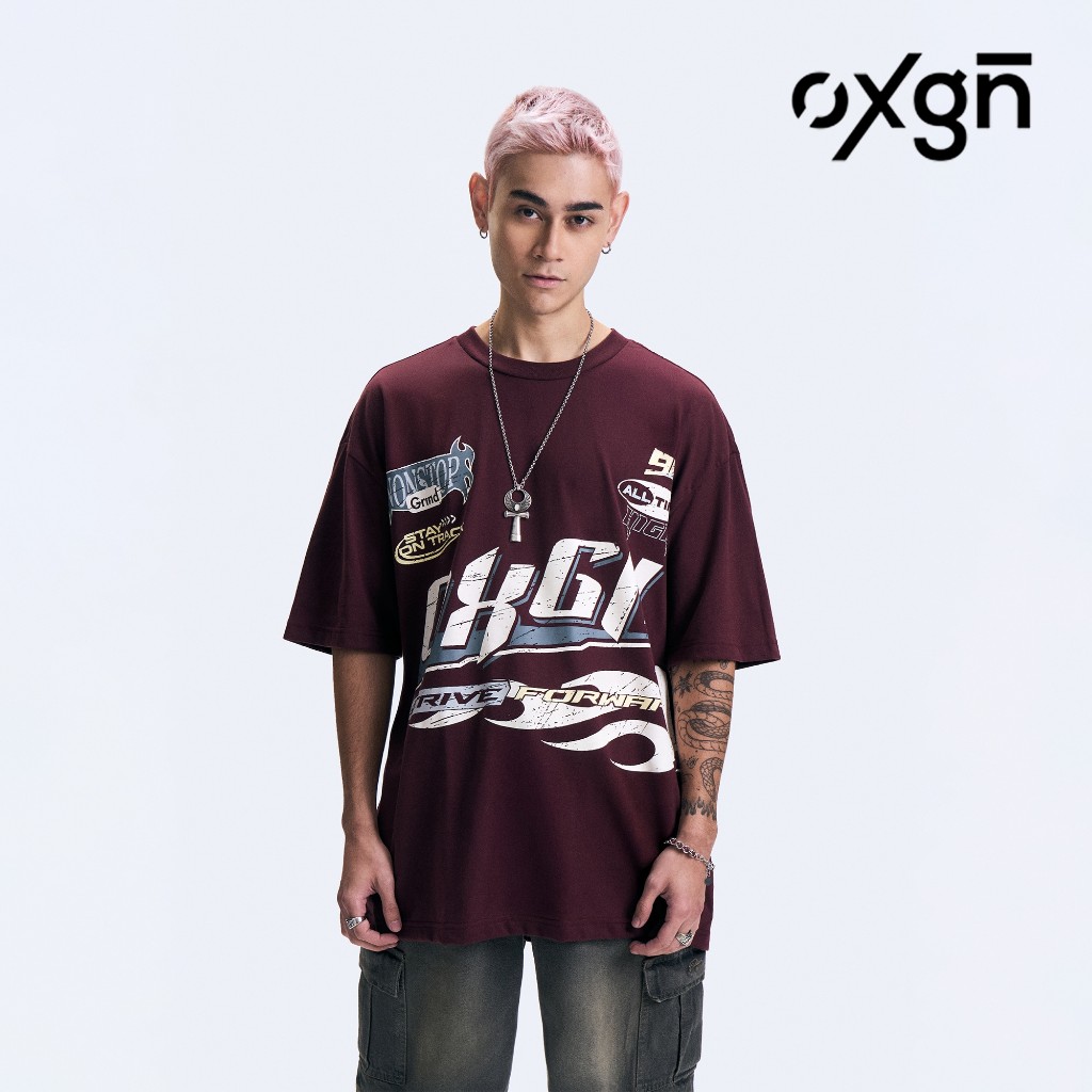 OXGN Strive Forward Graphic Oversized T-Shirt For Men | Shopee Philippines