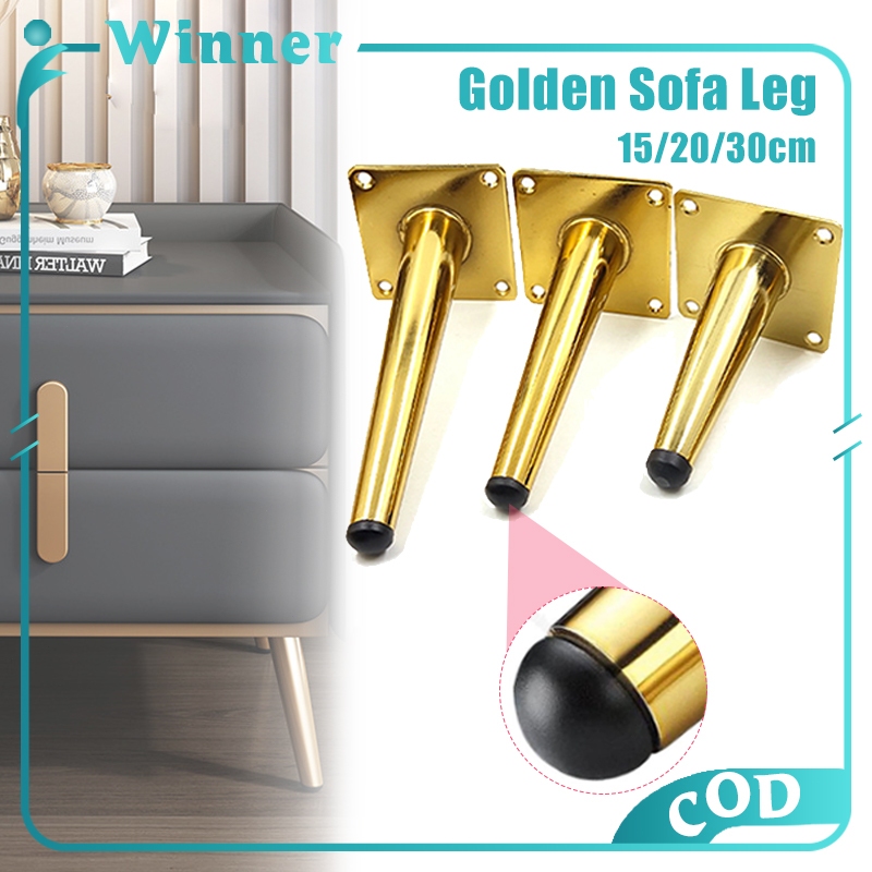 Gold Furniture Legs Sofa Bed Leg Replacement Chair Feet Inclined ...