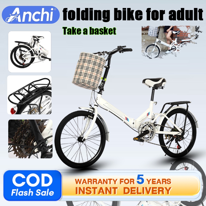 Folding Bike 20 Inch Adult Mountain Bike Off-road City Adult Bicycle ...