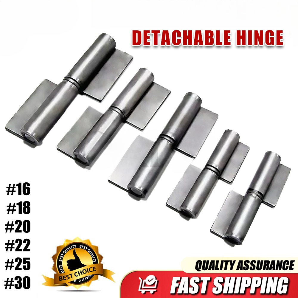 1PC 16-30mm Heavy Duty Cylindrical Flag Welding Gate Hinge | Shopee ...