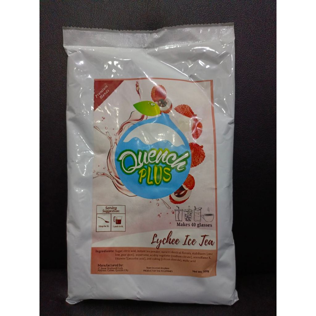 LYCHEE ICED TEA ~ QUENCH PLUS 500G | Shopee Philippines