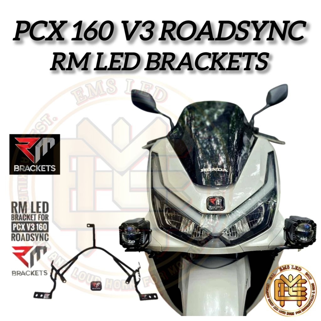 HONDA PCX 160 V3 ROADSYNC RM LED BRACKETS | Shopee Philippines