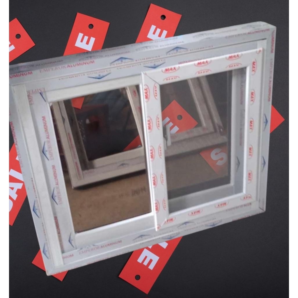 H80cm x W100cm Aluminum Sliding Window w/ HAMBA & FREE Screen | Shopee ...