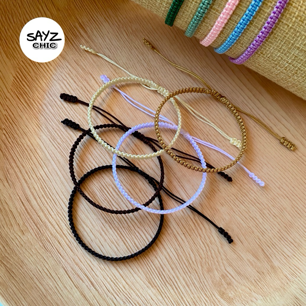 SAYZchic | Sorrel Bracelet | Square Knot Bracelet | Adjustable Bracelet ...