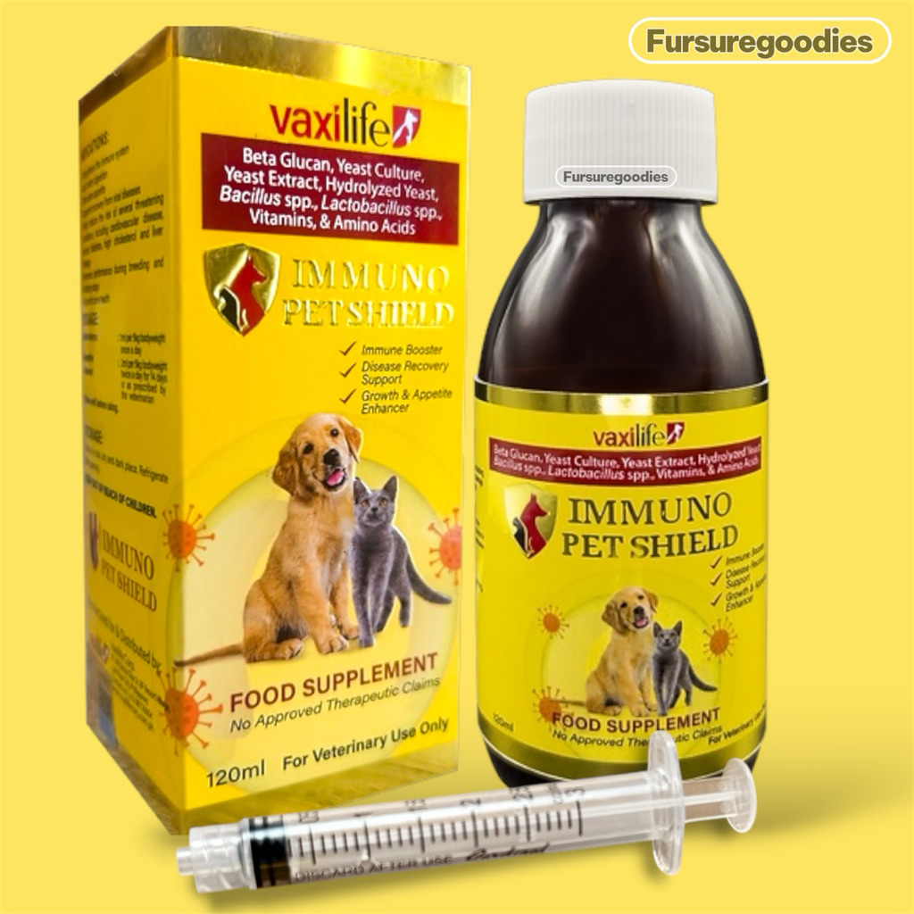Immuno Petshield Immune Booster for For Dog & Cats 120ml | Shopee ...
