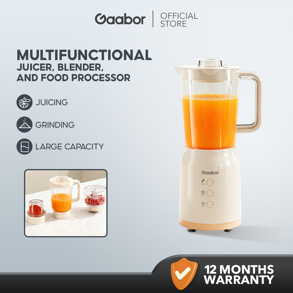 【New arrival】Gaabor 3 in 1 Blender Food Processor Multi-functional ...