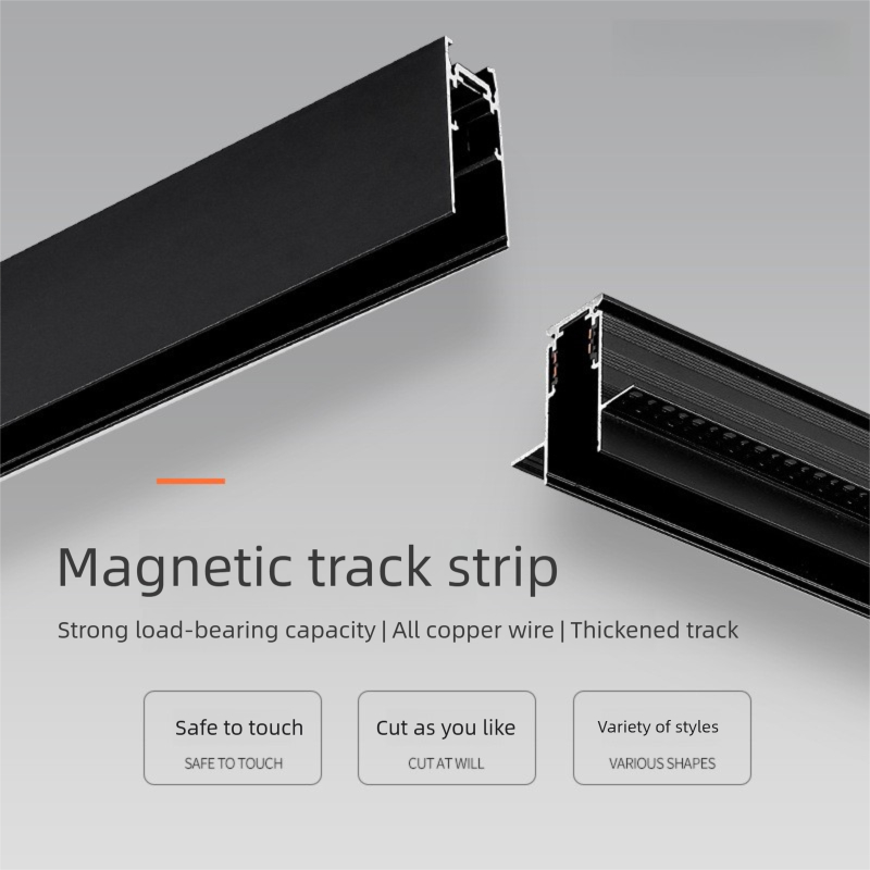 48V Magnetic Track Light System Accessories Rail Connector Power ...