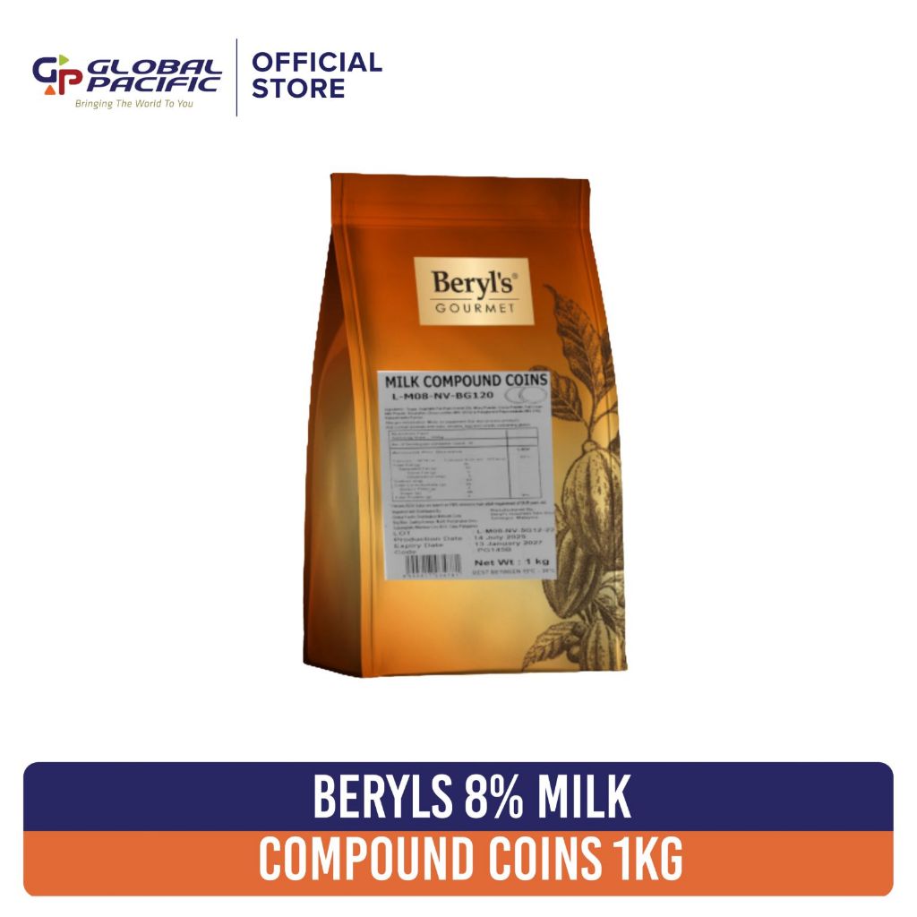BERYL'S 8% MILK CHOCOLATE COINS 1KG | Shopee Philippines