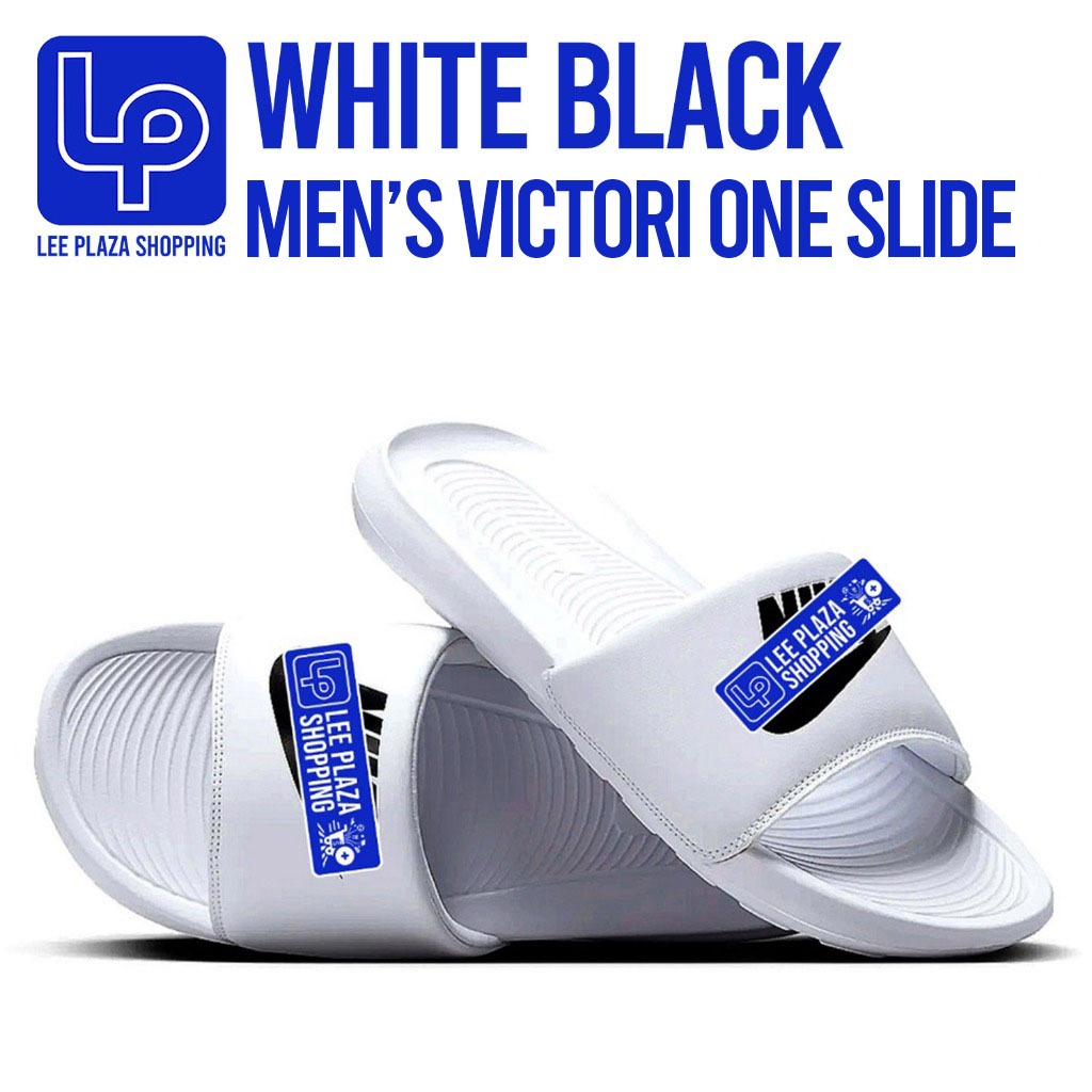 Men's Victori One White Black Slide Slipper/Sandal - CN9675-100 ...