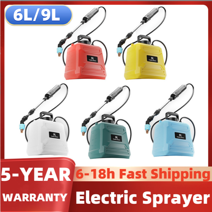 5L/6L/9L Electric Sprayer Agriculture Sprayer Rechargeable Garden Plant ...