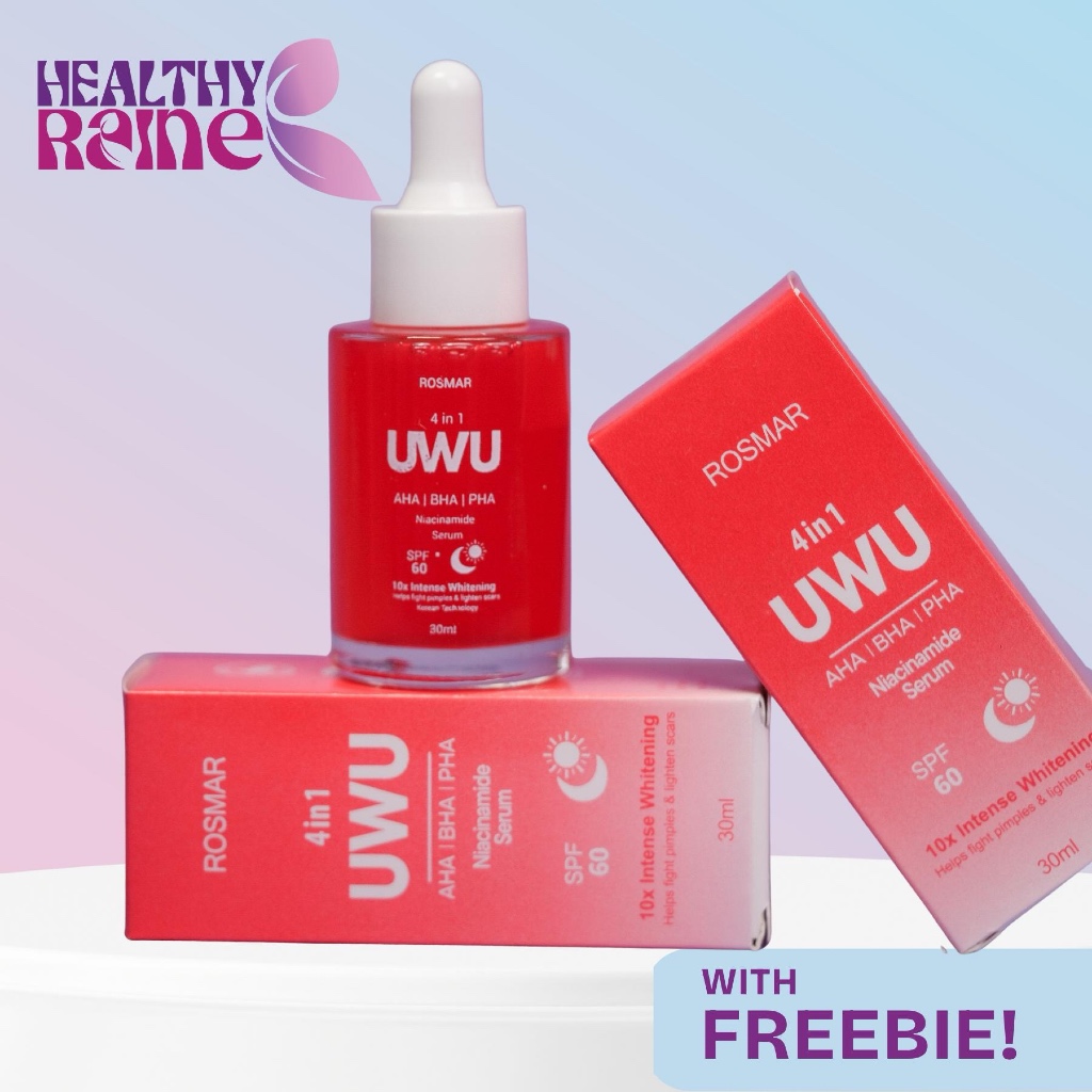 Rosmar Skin Essentials ROSMAR UWU Niacinamide Serum SPF 60 AHA BHA PHA ...