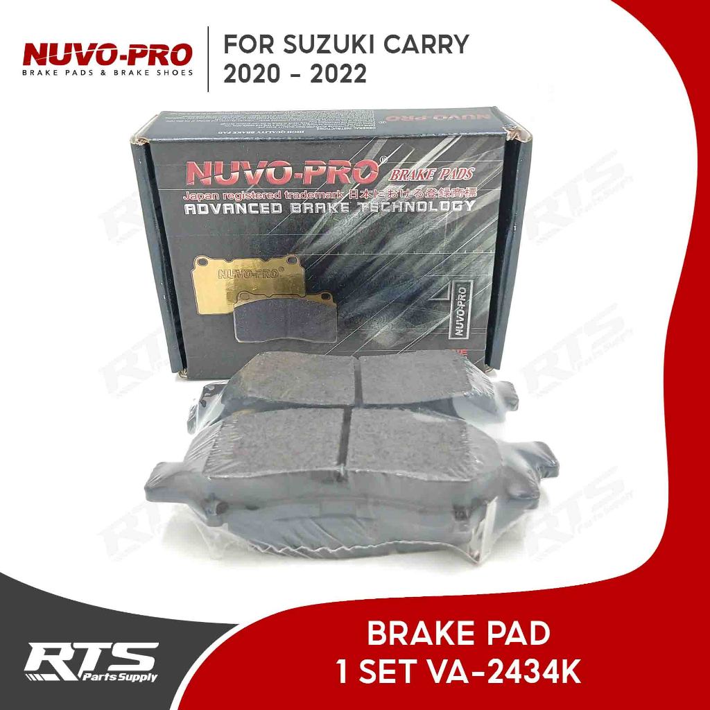 NUVO-PRO BRAKE PAD for SUZUKI CARRY 2020 - 2022 FRONT VA-2434K (1 SET ...