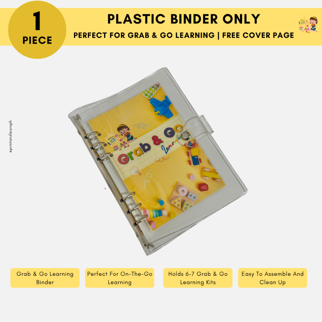 BINDER ONLY - Binder for Grab & Go Learning with Free Cover | Shopee ...