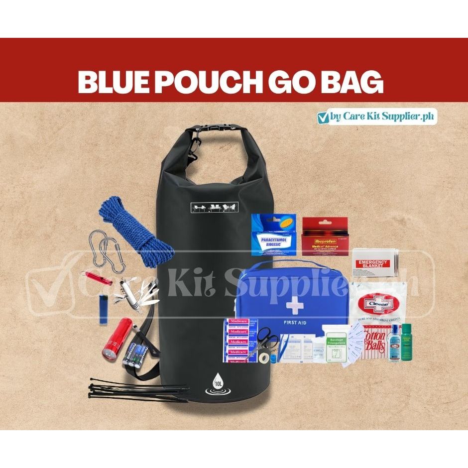 BLUE POUCH GO DRY BAG 10L [EMERGENCY GO BAG KIT] | Shopee Philippines