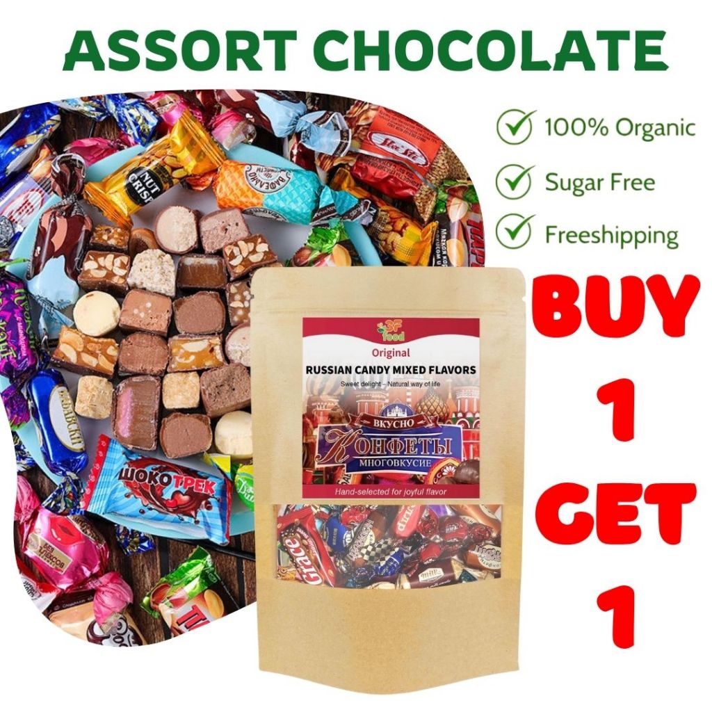 CHRISTMAS SALE| BUY 1 GET 1| Russian chocolate candy Mixed Assorted ...