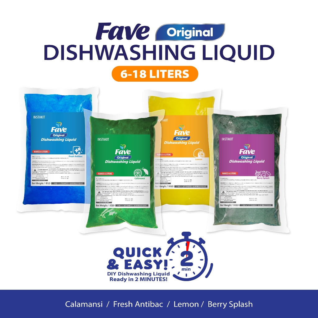 FAVE ORIGINAL DISHWASHING Liquid, 2L - 18L YIELD, Household products ...