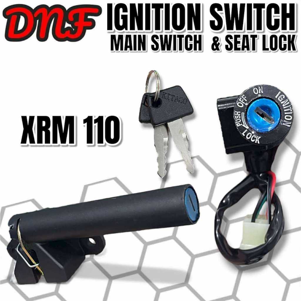 DNF MOTORCYCLE IGNITION SWITCH SET FOR HONDA XRM 110 XRM TRINITY ...
