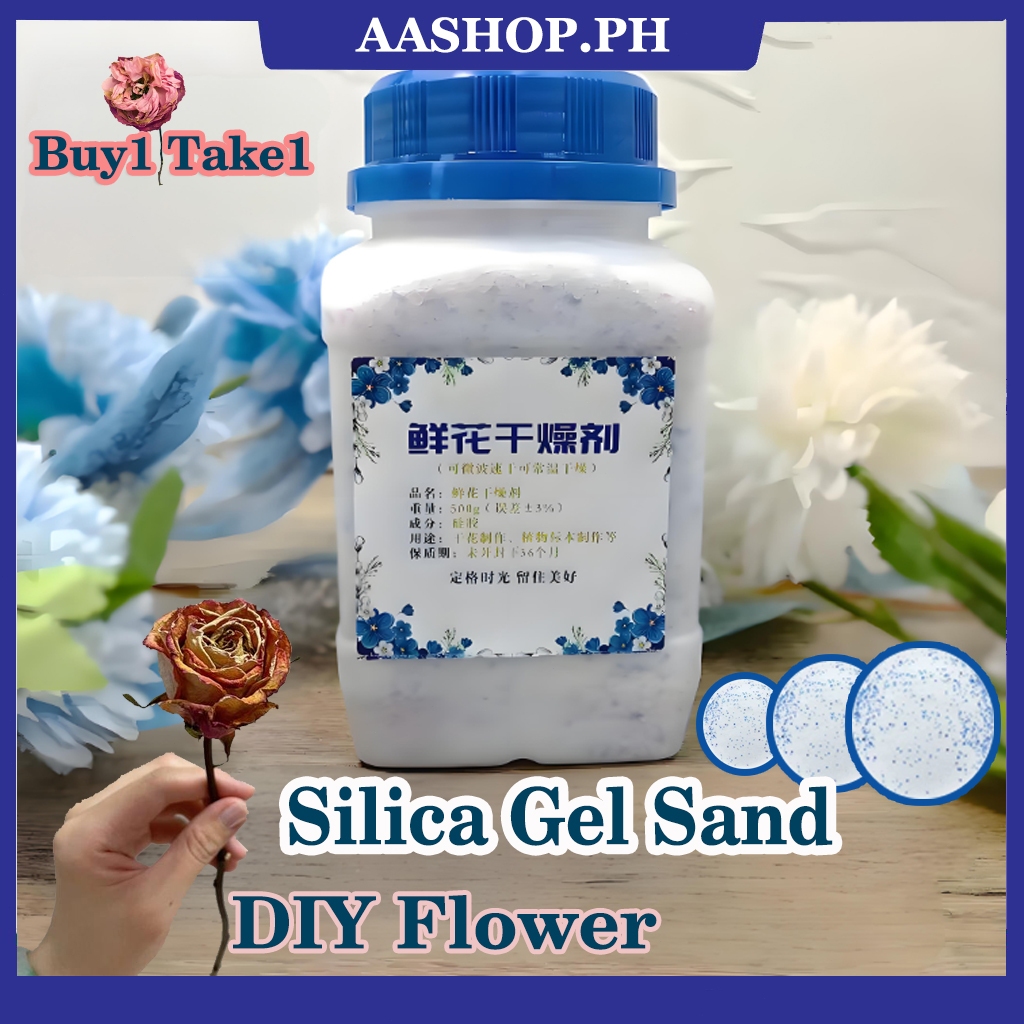 【buy1take1】Non-Toxic Silica Gel Sand for Flower Preservation Drying Kit ...