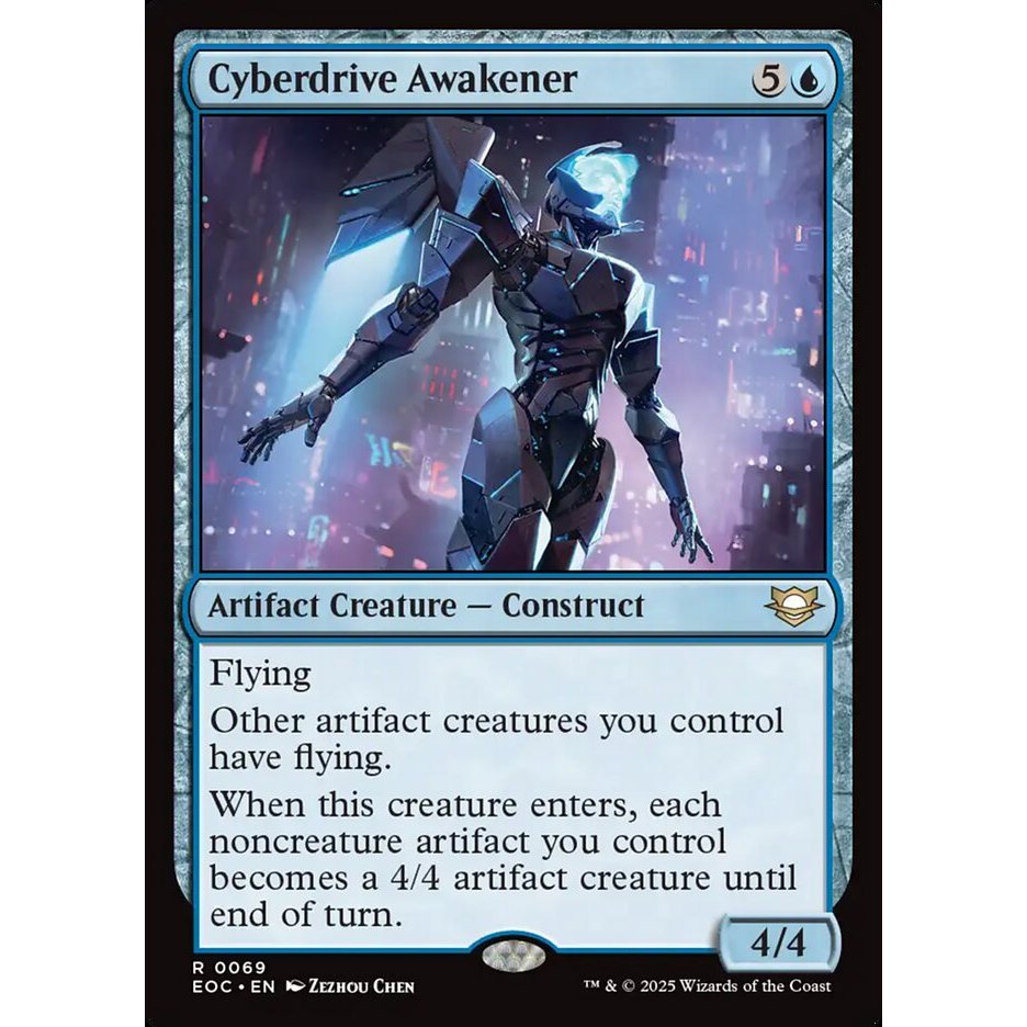 MTG Singles: Cyberdrive Awakener NM Blue EOC Edge of Eternities ...