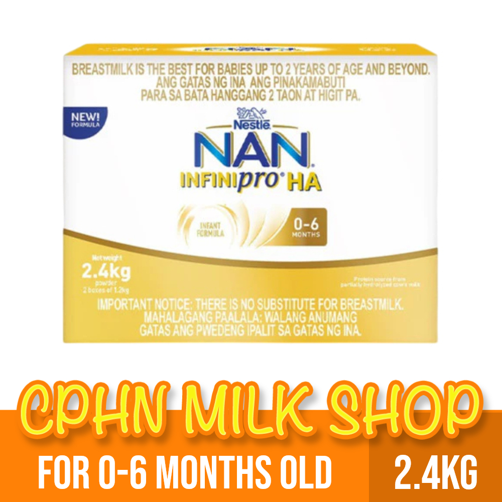 NAN INFINIPRO HA One 2.4kg for 0-6 Months Old Infant Formula | Shopee ...