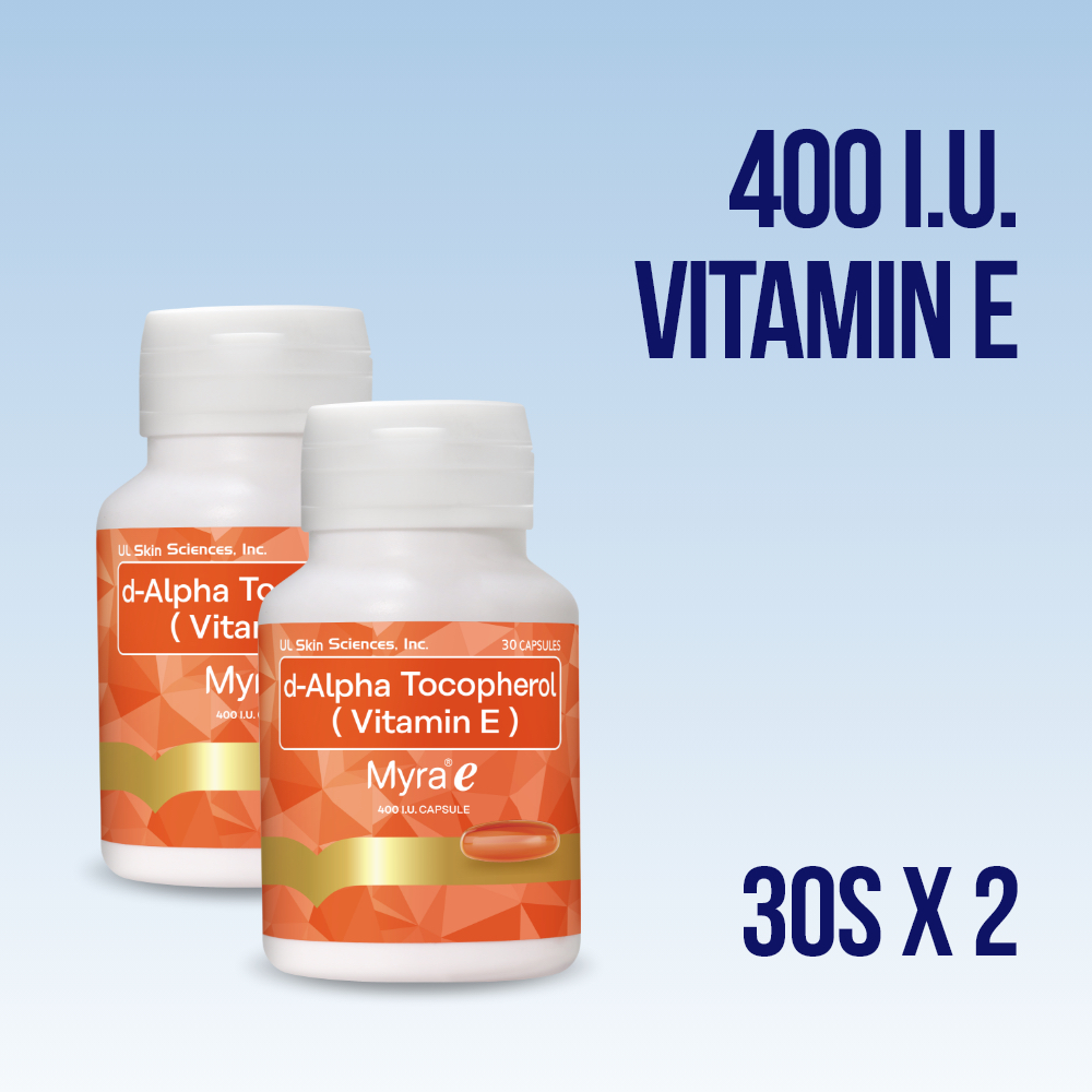 Myra 400 E IU 30 capsules ORIGINAL! SALE! NATASHA Unilab Vitamin E d ...