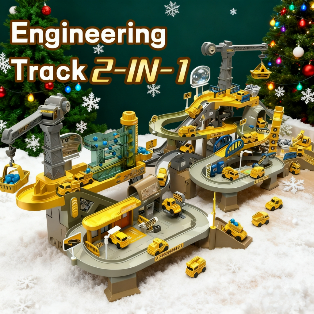 Electric Track Engineering Toy Set Engineering Track Toy Construction ...