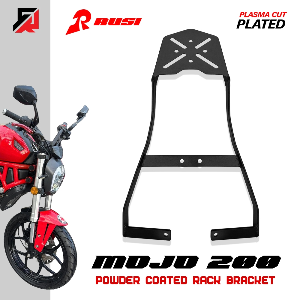 RUSI MOJO 200 TOP BOX BRACKET/ POWDER COATED/ HEAVY DUTY/ LIFETIME ...