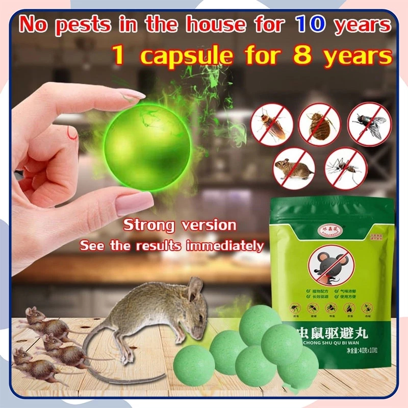 Mouse and Rat Repellent Balls with Long Lasting Rodent Protection 40g ...