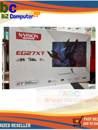 Nvision EG27XT 27-inch FHD 240Hz IPS Monitor with HDMI & DP Ports for ...