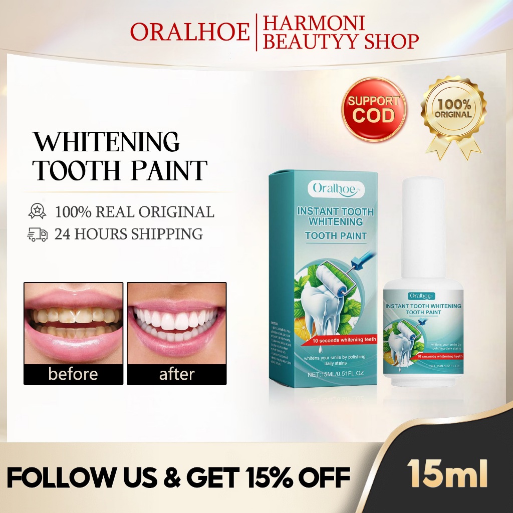 Oralhoe 15ML Instant Tooth Whitening Tooth Paint Polish Daily Stains ...