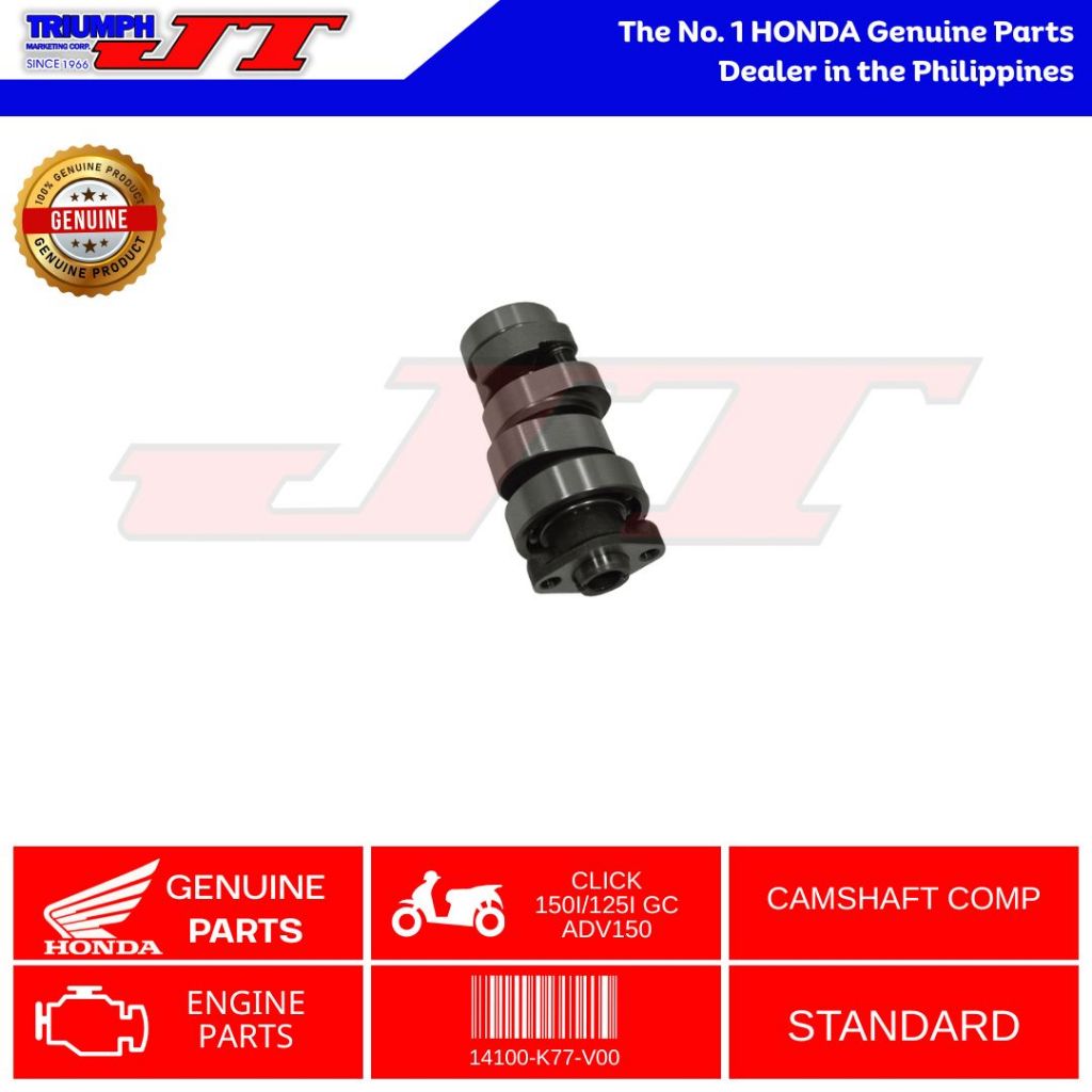 HONDA GENUINE CLICK 150I/125I GC ADV150 CAMSHAFT COMP (14100-K77-V00 ...