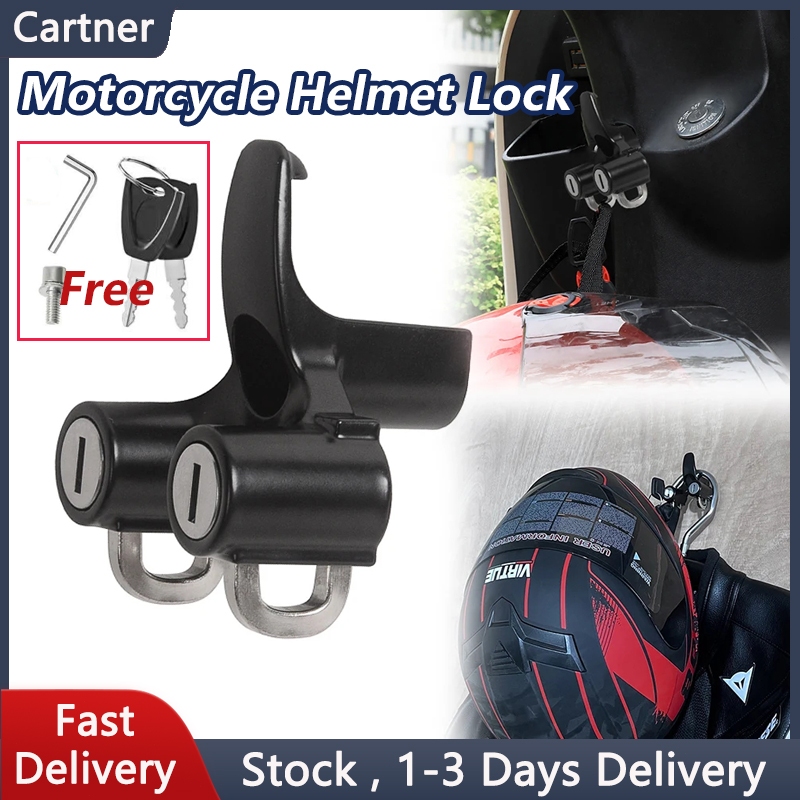 Universal Motorcycle Helmet Lock Bike Handlebar Helmet Anti-theft ...