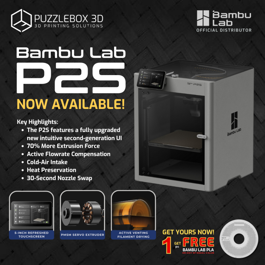 Bambu Lab P2S | P2S Combo 3D Printer with AMS 2 Pro Multi Color High Speed Fully enclosed 3D ...