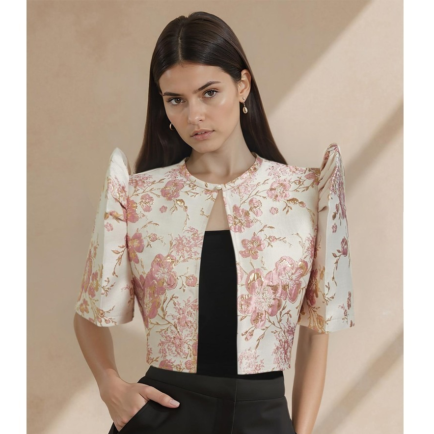 Modern Filipiniana Top Bolero Women's Stylish Filipiniana Top Puff ...