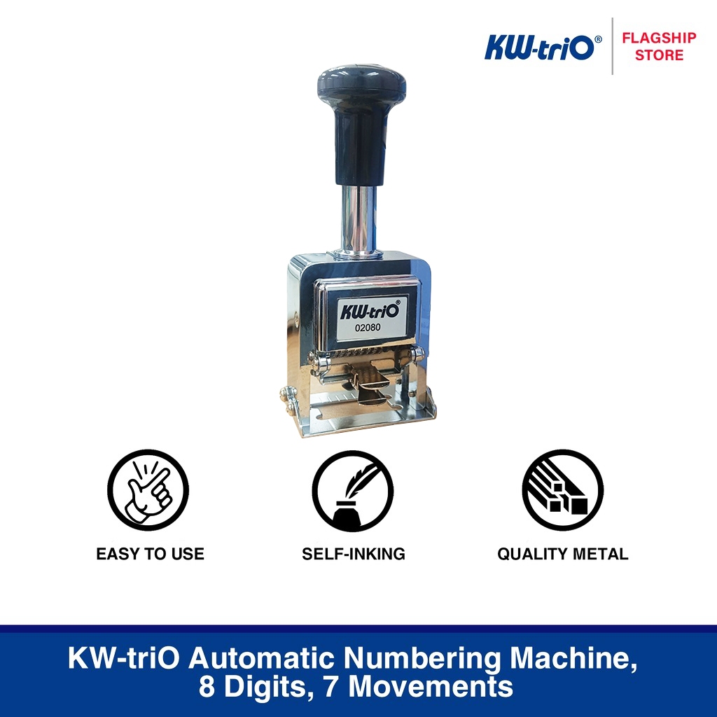Prime Kw-Trio Automatic Numbering Machine, 8 Digits 7 Movements ...