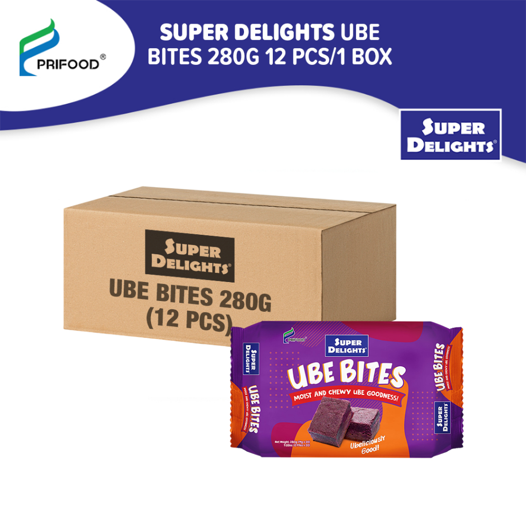 Super Delights Ube Bites 280G x 12s (1 box) | Shopee Philippines