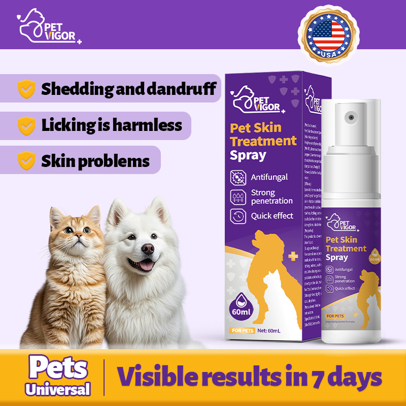 PET VIGOR Antifungal Pipot Skin Spray For Dogs And Cat Skin Disease ...