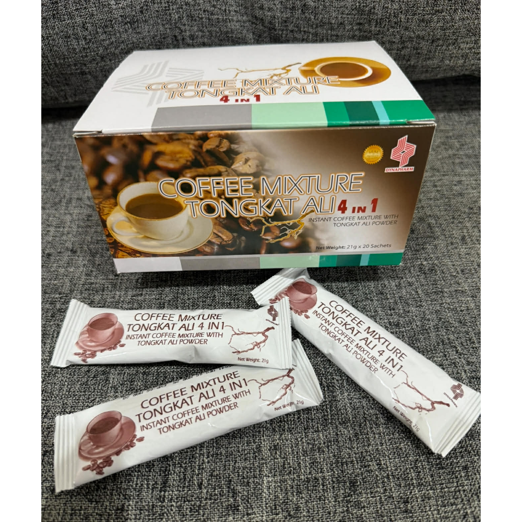 Dynapharm Tongkat Ali Coffee Mixture 4 in 1 (20 Sachets Per Box ...