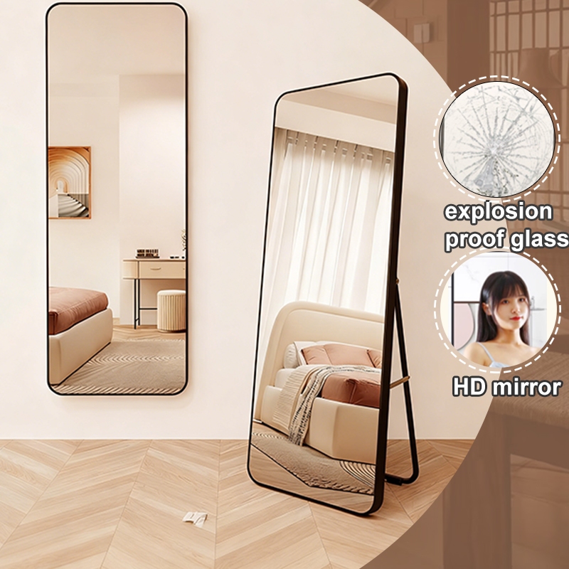 HD Full Body Mirror With Stand Modern Nordic Full-length Mirror Hanging ...