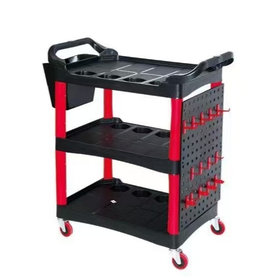 MaxFLex Multi Purpose Cart Auto Detailing with bottle Organizer 3-Level ...