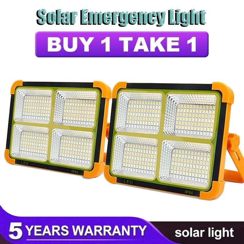 Solar Emergency Light Solar Flashlight Rechargeable Outdoor Waterproof ...