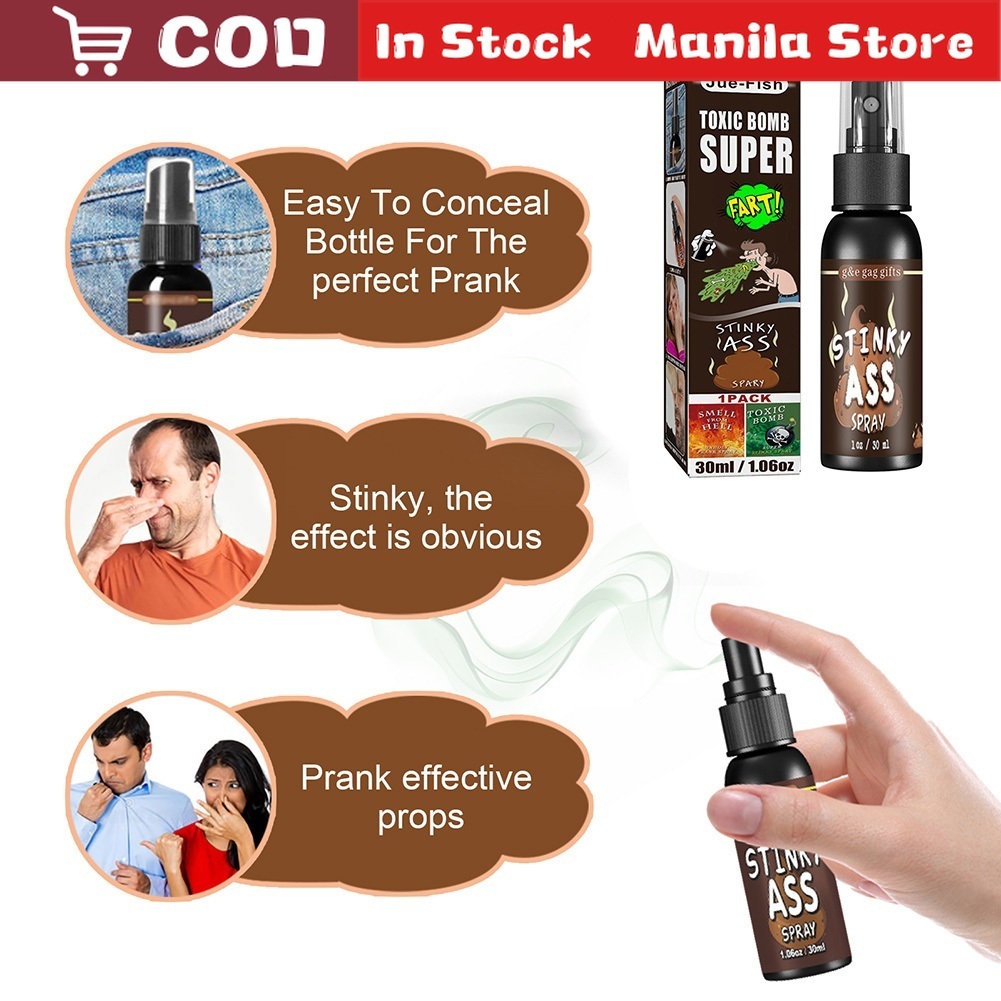 30ml Hilarious Fart Prank Spray: Safe Stink Bomb as Halloween Funny ...