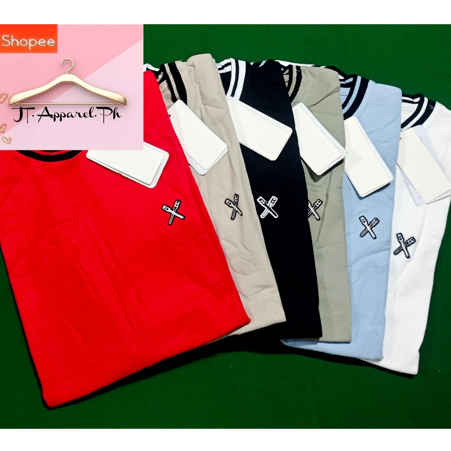 PREMIUM MENS EMBROIDERED Overrun T-shirt M-RE-18 | Shopee Philippines