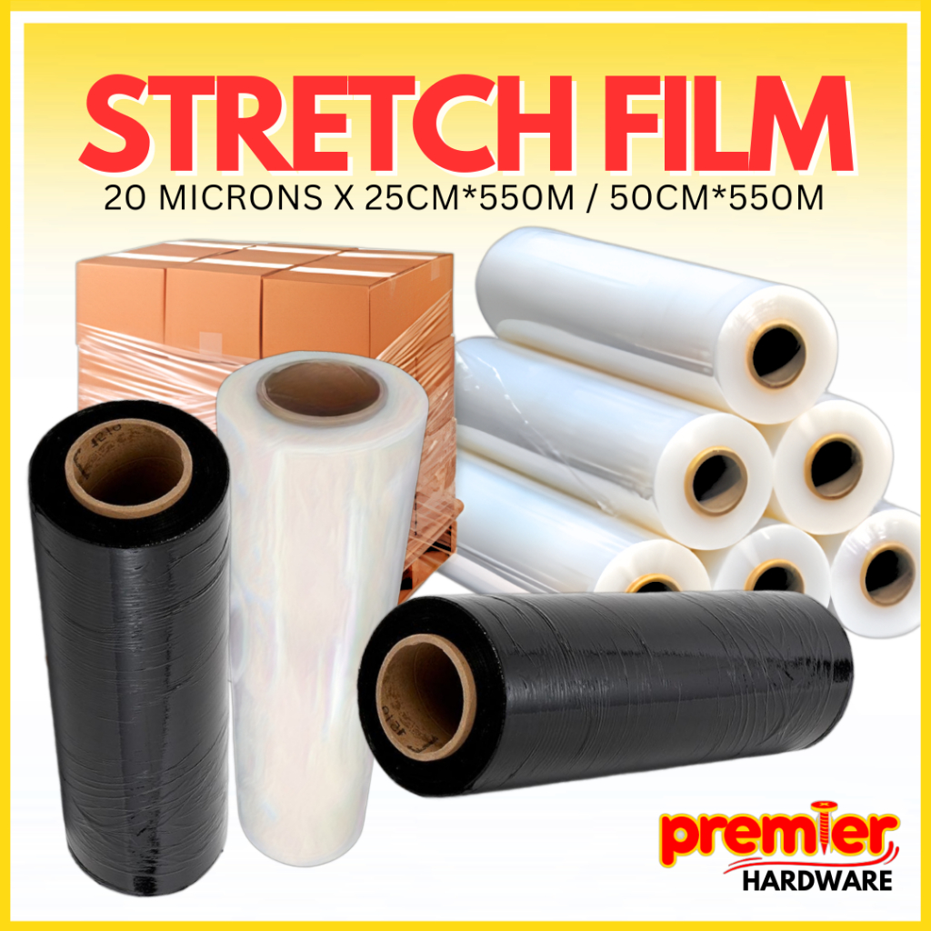 CLING WRAP/ STRETCH FILM /JACK WRAP Industrial Grade 20 microns x 500mm ...