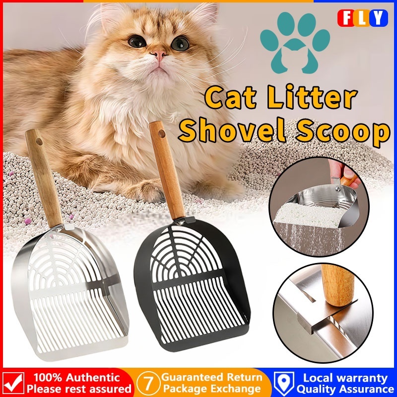 Cat Litter Scoop Stainless Steel Metal Garbage Shovel Durable Handle ...