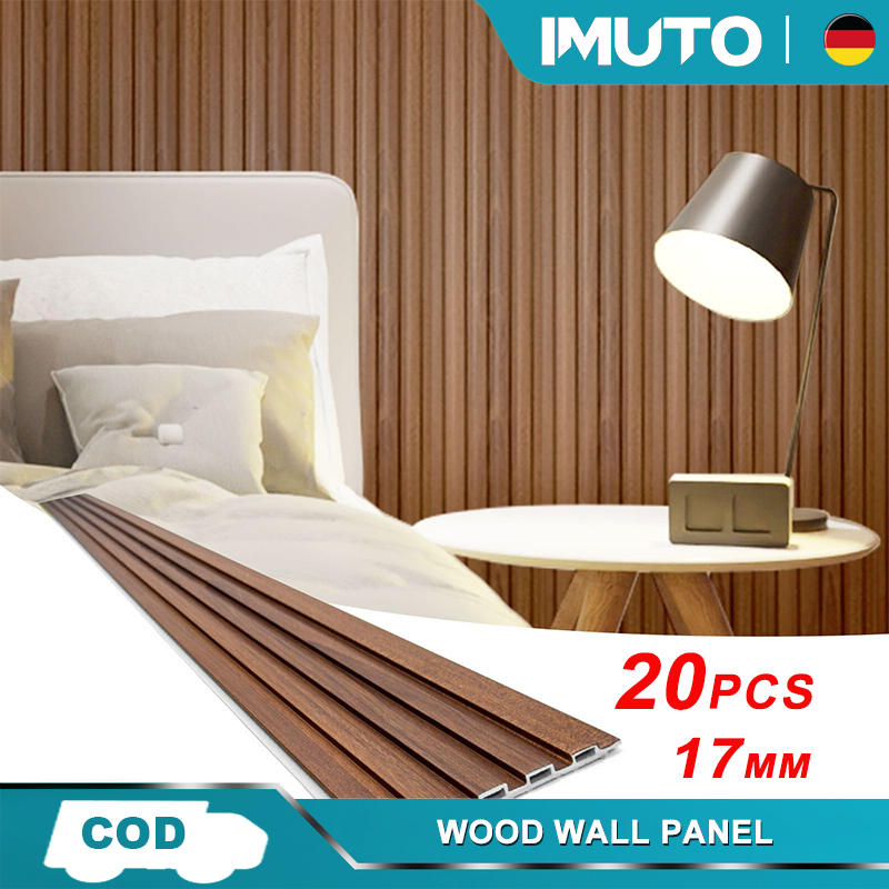 IMUTO Premium Wood Wall Panel Fluted Wall Panel PVC Wall Panel TV ...
