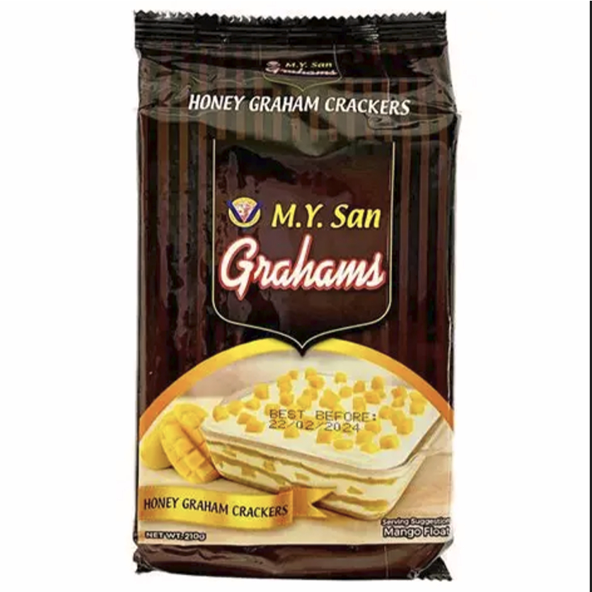 M.Y. San Honey Graham Crackers 210g | Shopee Philippines