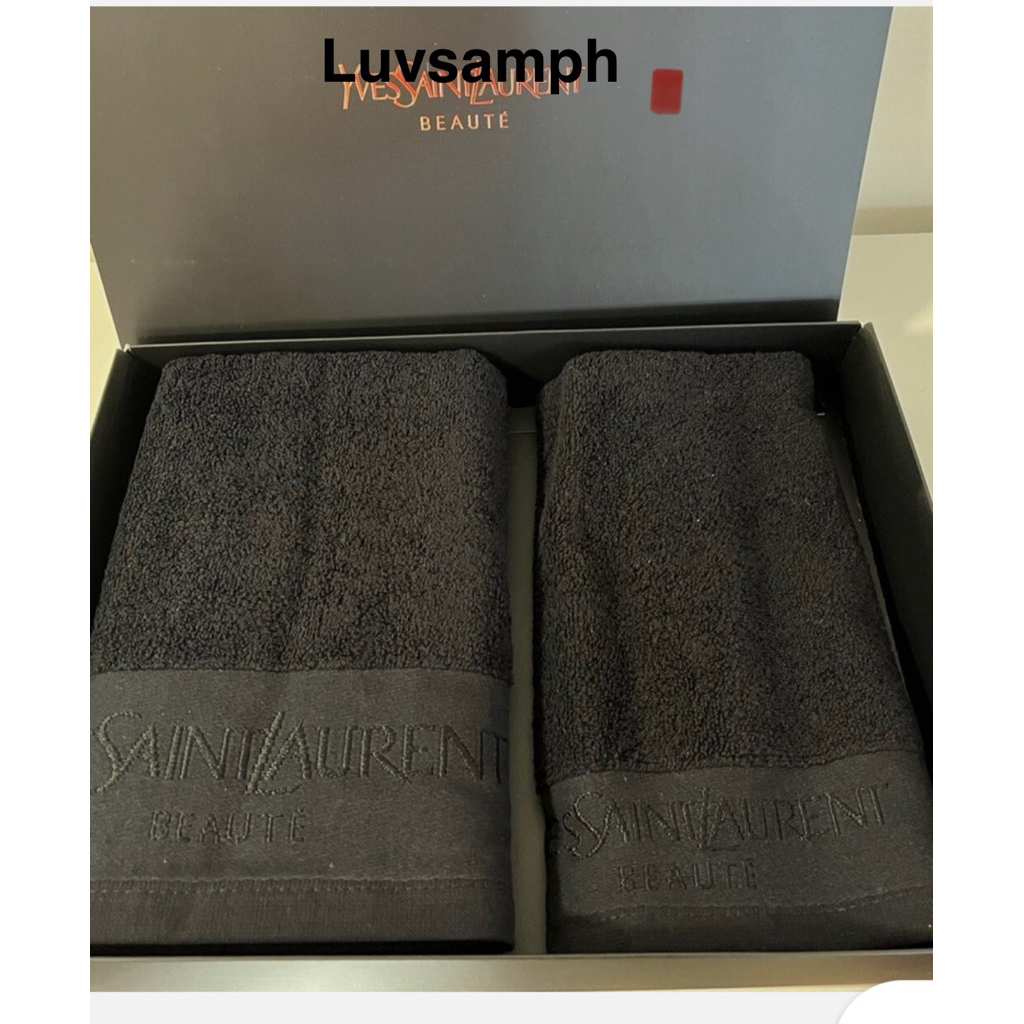 luxury towel set YSL. 2pcs towel gift set | Shopee Philippines